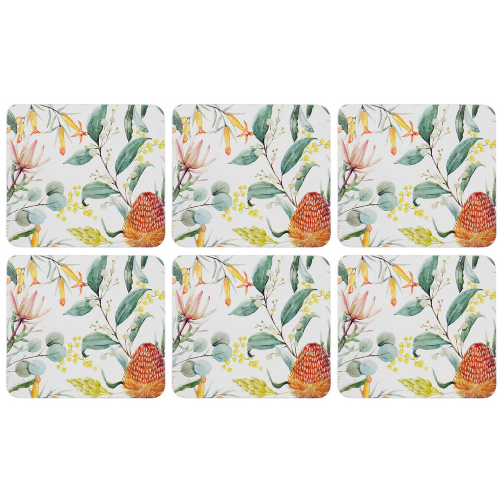 Coasters Australian Native Flora | Set of 6 – Ahava Australia