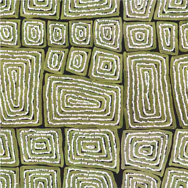 Gari Dari Aboriginal Pattern COTTON Fabric Per Metre - Thomas Tjapaltj ...